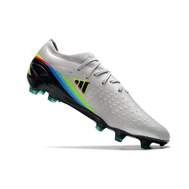 Adidas X Speedportal.1 FG Bota Plateado Metálico Negro Amarillo Solar