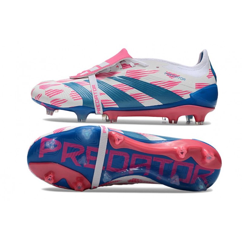 adidas Predator Elite FT FG Ftwr Blanco Solar Azul Solar Rosa