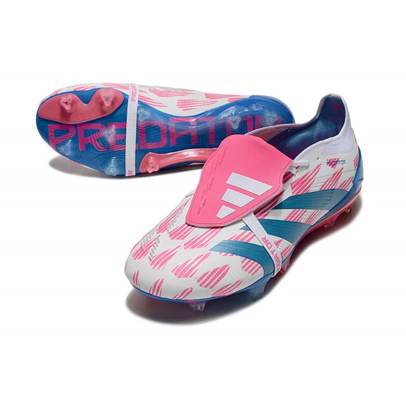 adidas Predator Elite FT FG Ftwr Blanco Solar Azul Solar Rosa