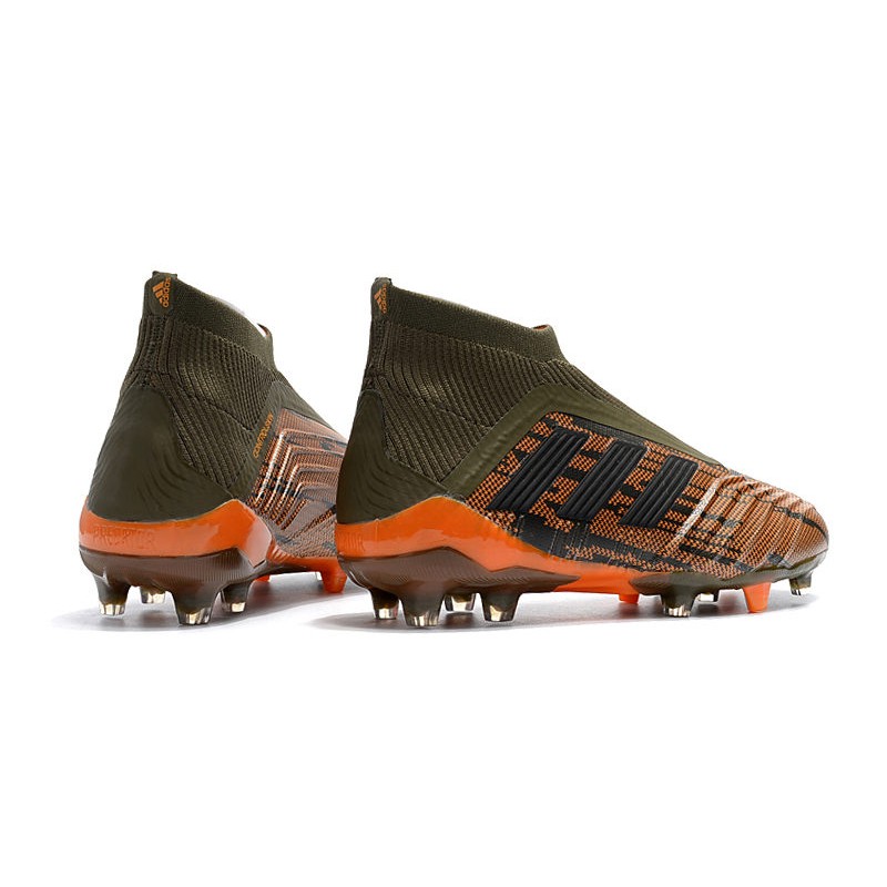 Botas de fútbol adidas Predator 18+ FG - Oliva Negro Naranja